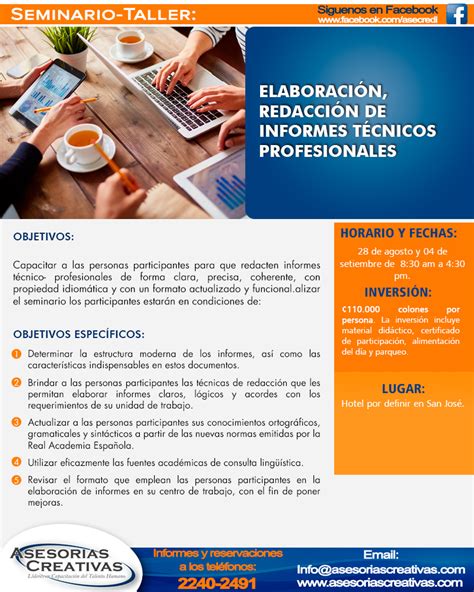 ELABORACIÓN REDACCIÓN DE INFORMES TÉCNICOS PROFESIONALES Asesorías