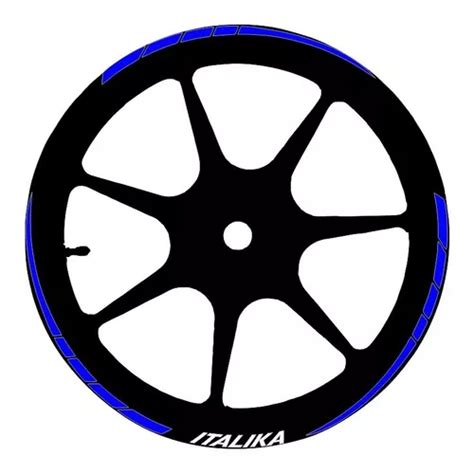 Stickers Calcomanias Reflejantes Rines Motos Italika Vinil