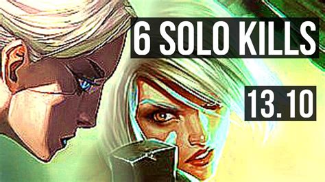 CAMILLE Vs RIVEN TOP 6 Solo Kills 600 Games Dominating KR