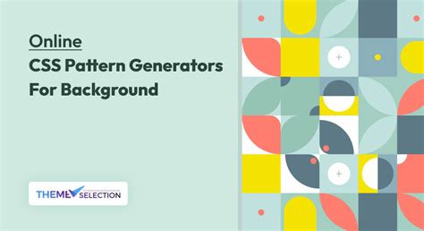 Online Css Pattern Generators For Background Themeselection