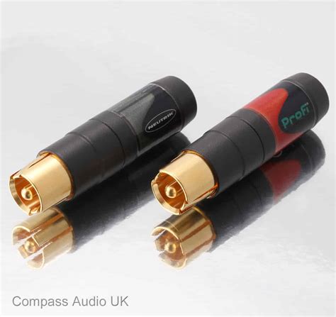 NEUTRIK PROFI Gold Phono RCA PLUGS Compass Audio