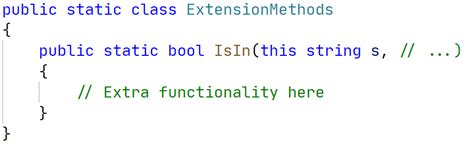 extension methods in c