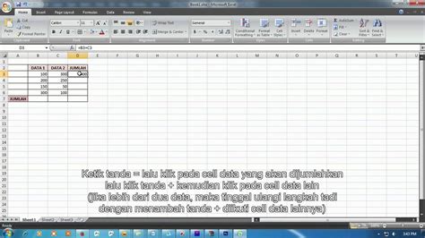 Cara Memasukkan Rumus Penambahan Pengurangan Pembagian Dan Perkalian Di