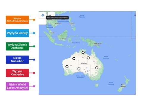 Australia wyżyny niziny Labelled diagram