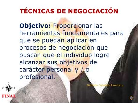 Tecnicas de negociacion cual es el objetivo de las técnicas de negociación