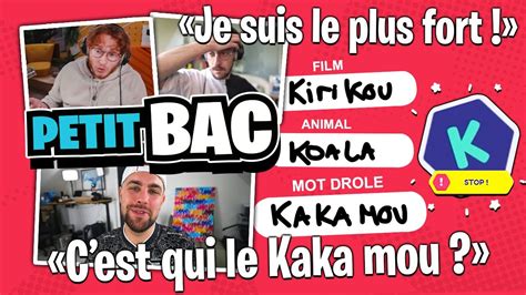 Il Prend Le Petit Bac Un Peu Trop Au Serieux Mais Il Perd Quand