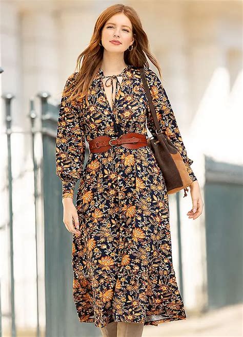 Joe Browns Floral Jersey Dress Kaleidoscope
