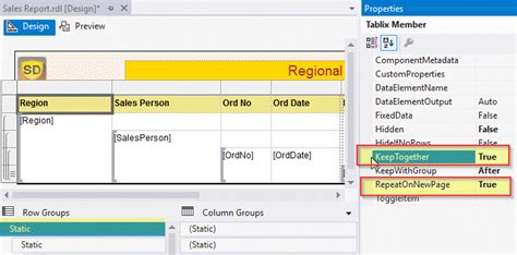 Microsoft Business Intelligence Data Tools Ssrs How To Add Fixed