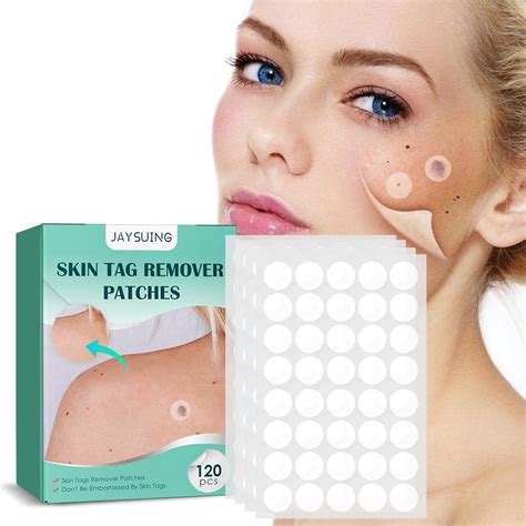 A R Skin Tags Remover 120 PCS Skin Tags Remover Patches Tags Away