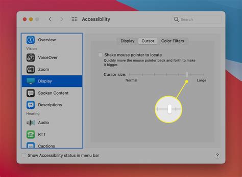 Make The Mouse Pointer On Your Mac Bigger