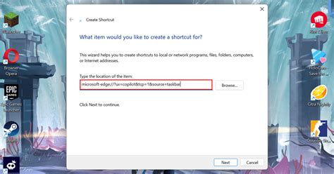Le moyen le plus simple de créer un raccourci sur le bureau Windows