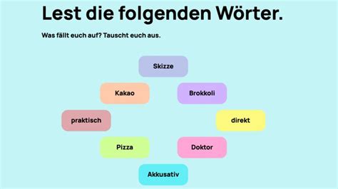 Wörter mit tz und ck diggies