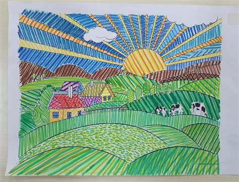 10 Dibujos Con Lineas De Paisajes Porn Sex Picture