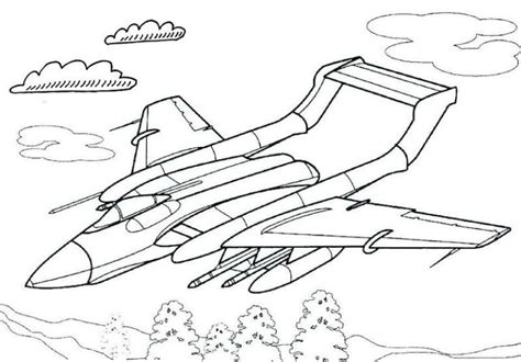 Best Fighter Jet Coloring Page Printable