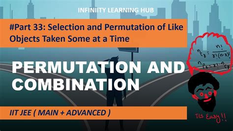 permutation and combination part 33 selection and permutation of like objects taken some at a
