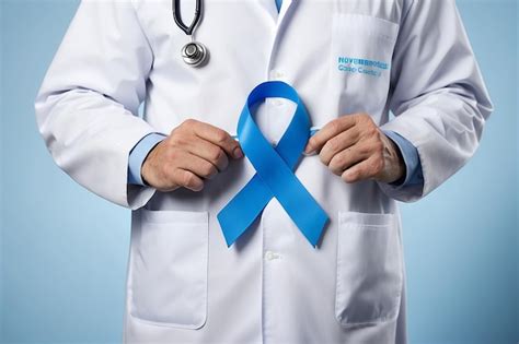 Premium Photo Blue November Prostate Cancer Awareness Month Doctor