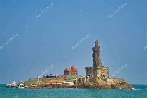 Kanyakumari Tamil Nadu India 17 De Enero De 2018 Cabo Comorin Es Un