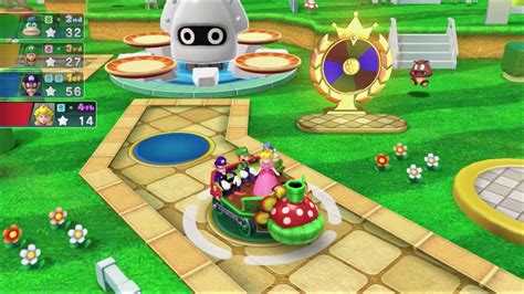 Mario Party Mushroom Park Waluigi Vs Peach Vs Spike Vs Luigi