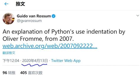 python 为啥用缩进语法，听听python之父的说的啥。。。 csdn博客