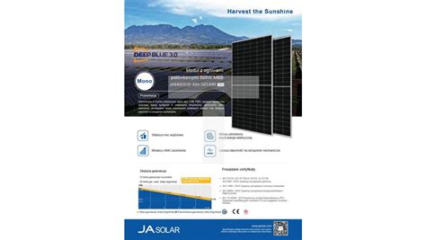 Modu Fotowoltaiczny Panel Pv Ja Solar W Jam S Czarna Rama Ja