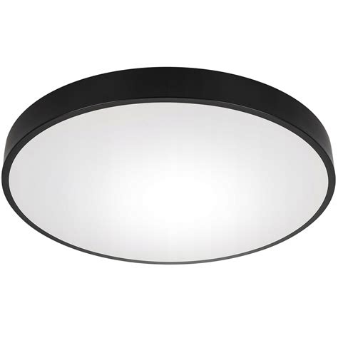 PLAFON LED LAMPA SUFITOWA DUŻA 50CM OKRĄGŁA CZARNA 1PLR 500 50W B