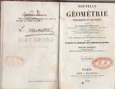 Nouvelle géométrie théorique et pratique Planches Contenat au dessin