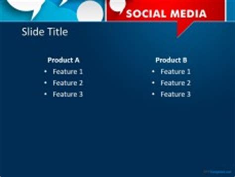 Free Social Media Discussion PPT Template