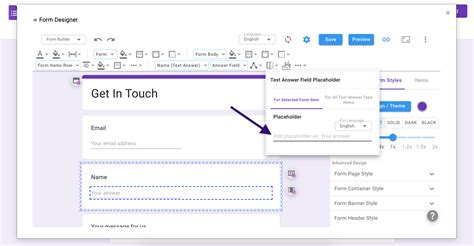 Change Your Answer Placeholder Text For Different Languages