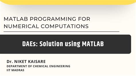 daes solution using matlab youtube