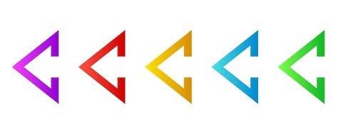 Conjunto De Flechas De Colores Icono De Flecha Aislado Flechas