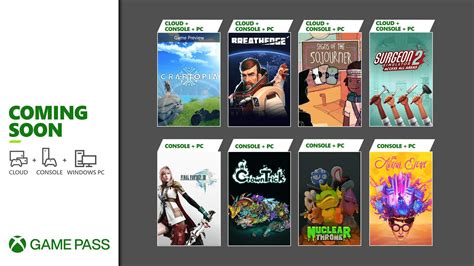 Xbox Game Pass Final Fantasy XIII The Artful Escape Surgeon