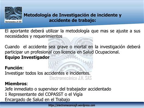 Reporte E Investigacion De Incidentes Y Accidentes Laborales1 Ppt