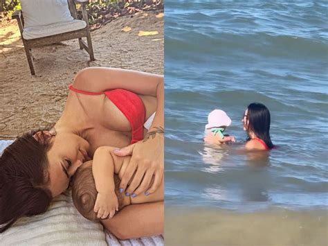 Bruna Biancardi Encanta Ao Mostrar Primeira Vez De Mavie No Mar