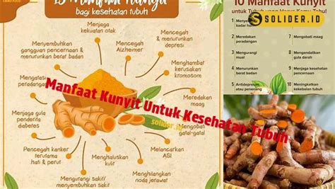 8 Manfaat Kunyit Untuk Kesehatan Tubuh Yang Jarang Diketahui Solider