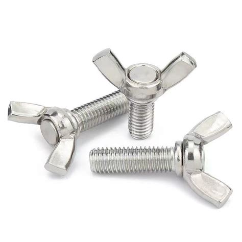 M M Stainless Steel Din Butterfly Thumb Wing Screws