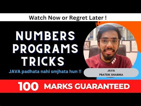 Numbers In Java Computer Class 10 ICSE ISC Java Programming YouTube