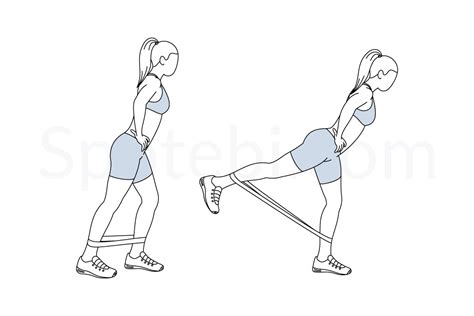 Resistance Band Glute Kickback Exercise Demo Atelier Yuwa Ciao Jp