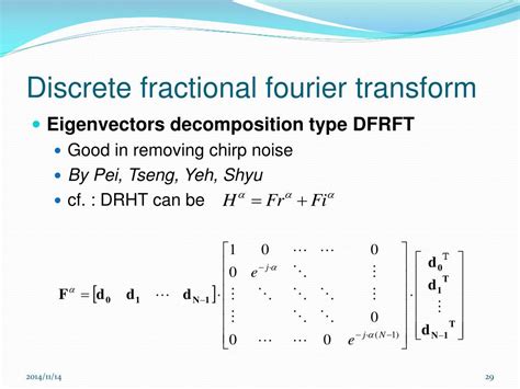 ppt fractional fourier transform powerpoint presentation free download id 6599311