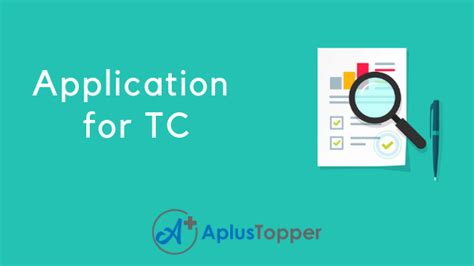 Application For TC By Parents Format And Samples How To Write An