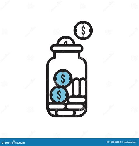 Savings Icon Vector Sign And Symbol Isolated On White Background