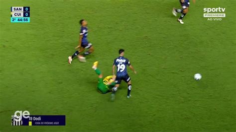 Vídeo Aos 44 min do 2º tempo cartão amarelo de Dodi do Santos contra