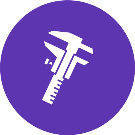 Vernier Caliper Generic Mixed Icon