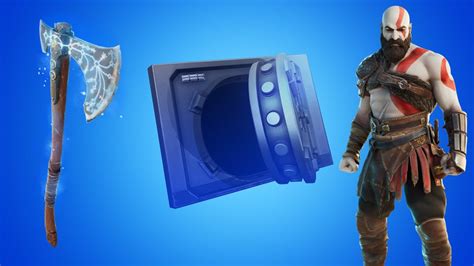 Fortnite Kratos Skin Leviathan Axe Pickaxe Return Release Date Youtube