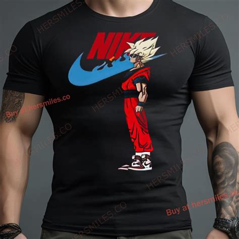 Goku Swoosh Nike Dragon Balls Anime Shirt Hersmiles