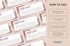 Business Gift Certificate Editable Template