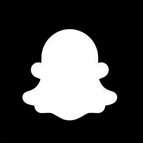 Icono En Blanco Y Negro De Snapchat Snapchat Logo Snapchat Icon Apps