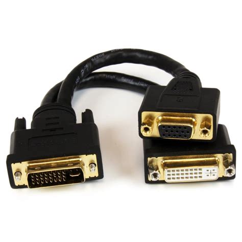 Amazon StarTech DVI I To DVI D And VGA Splitter 8in Wyse