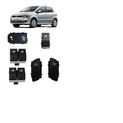 Kit Botão Interruptor Vidro Elétrico Fox Spacefox 4 Portas Shopee Brasil