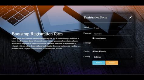 Create Bootstrap Registration Form Bootstrap Registration Form