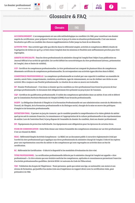 Exemple De Dossier Professionnel Rempli